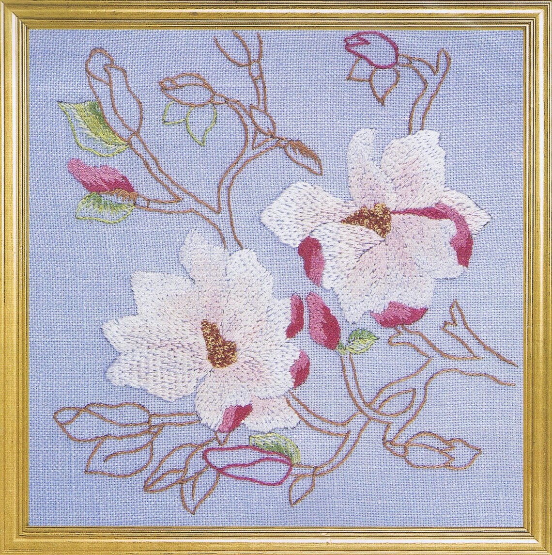 Magnolias Embroidery Kit by DMC K4652 - Etsy