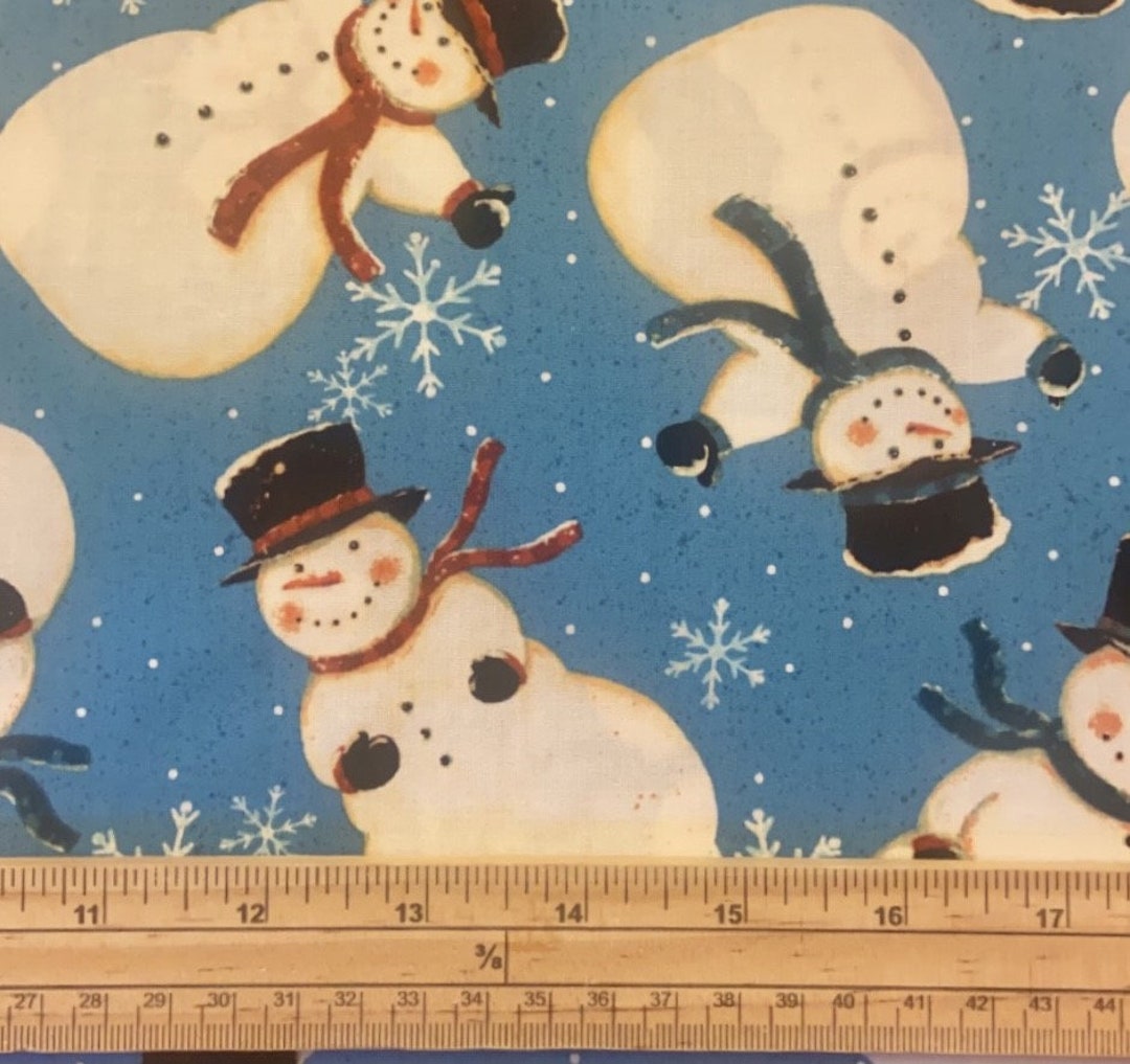 Fat Quarter Snow Much Fun Snowmen 100% Cotton Quilting Fabric - Etsy
