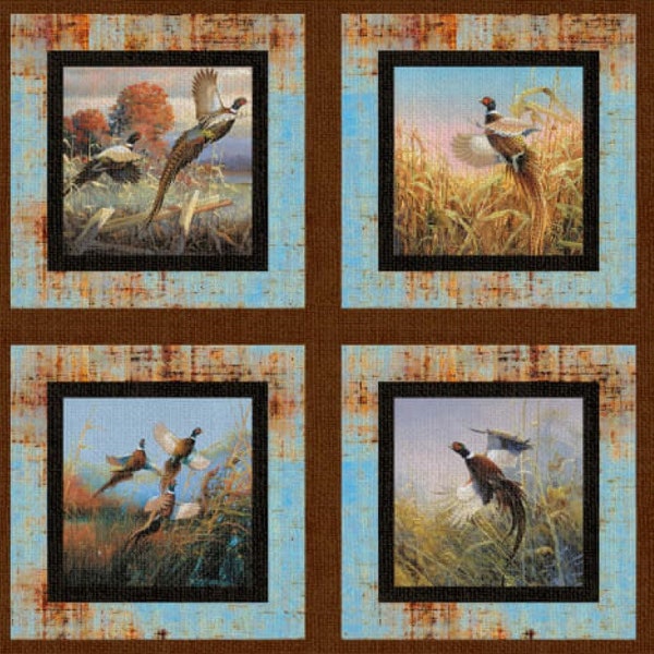 Pheasant Quilt Panels - Etsy
