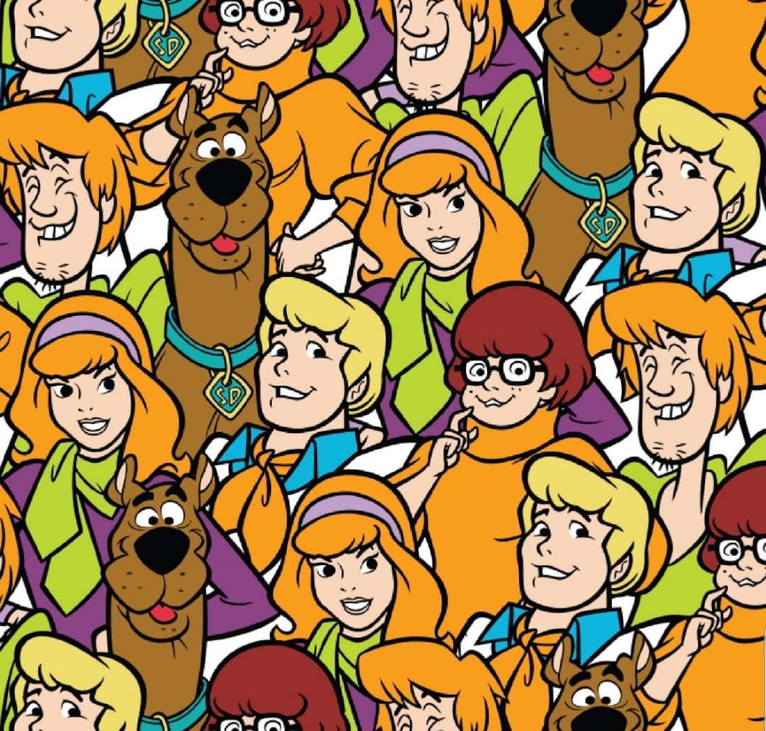 Fat Quarter Scooby Doo and Gang Statues Quilting Cotton Fabric - Etsy