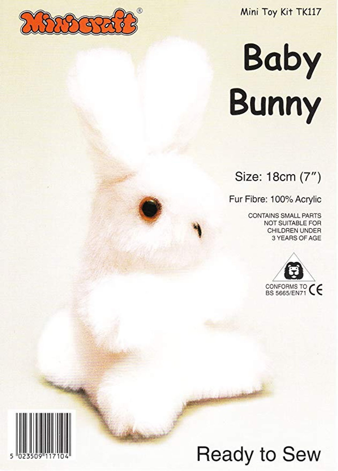 Pink Baby Bunny Ready-to-sew Mini Soft Toy Kit by Minicraft - Etsy