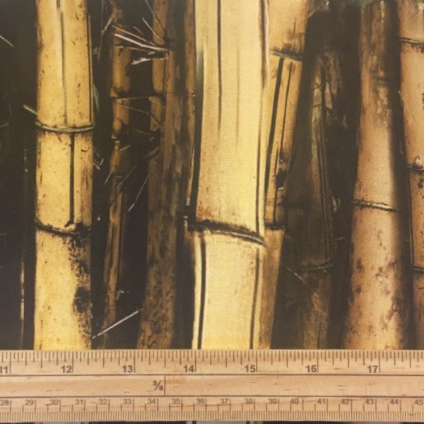 Bamboo Print Fabric - Etsy