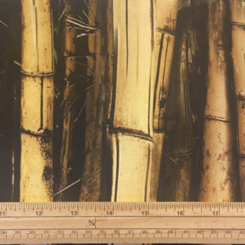 Bamboo Print Fabric - Etsy