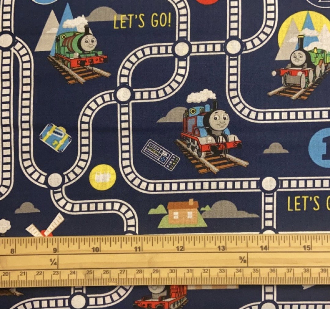 Fat Quarter Thomas the Tank Engine Train Journey 100% Cotton Quilting ...