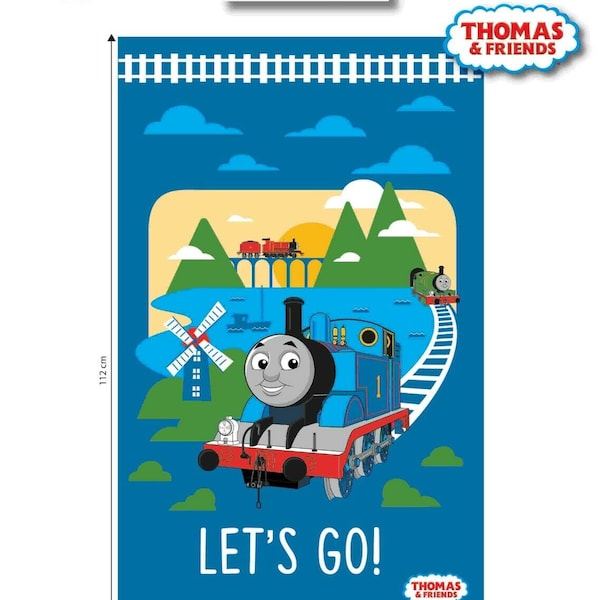 Thomas the Train Fabric Panel - Etsy