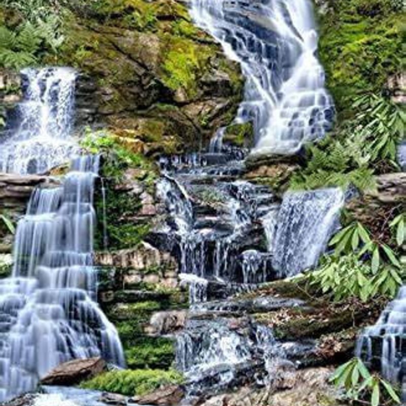 Waterfall Fabric - Etsy