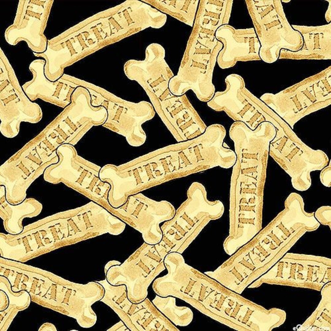 Fat Quarter Dog Gone Fun Treat Bones 100% Cotton Fabric - Etsy