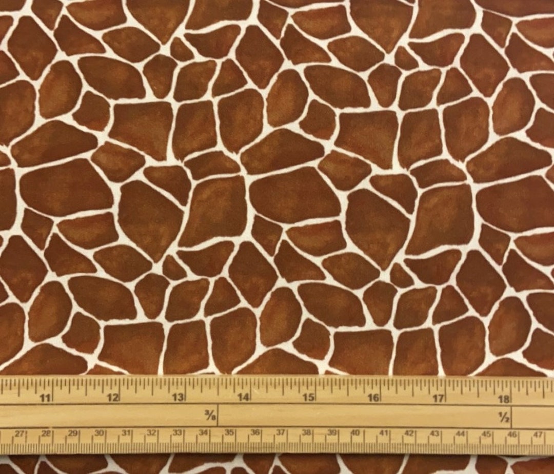 Fat Quarter African Safari Giraffe Print Allover 100% Cotton Quilting ...