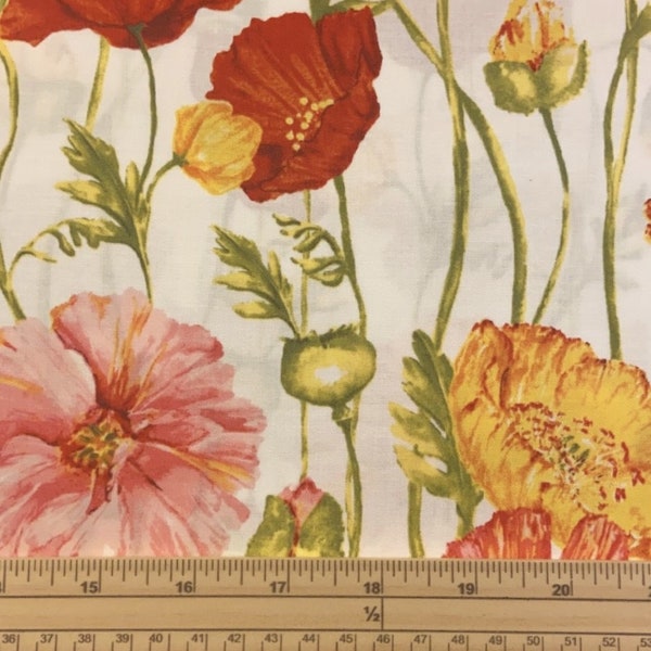 Poppy Fabric - Etsy