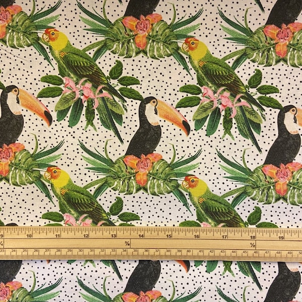 Toucan Fabric - Etsy