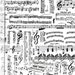 Fat Quarter Written Music Notes 100% Cotton Quilting Fabric Timeless ...