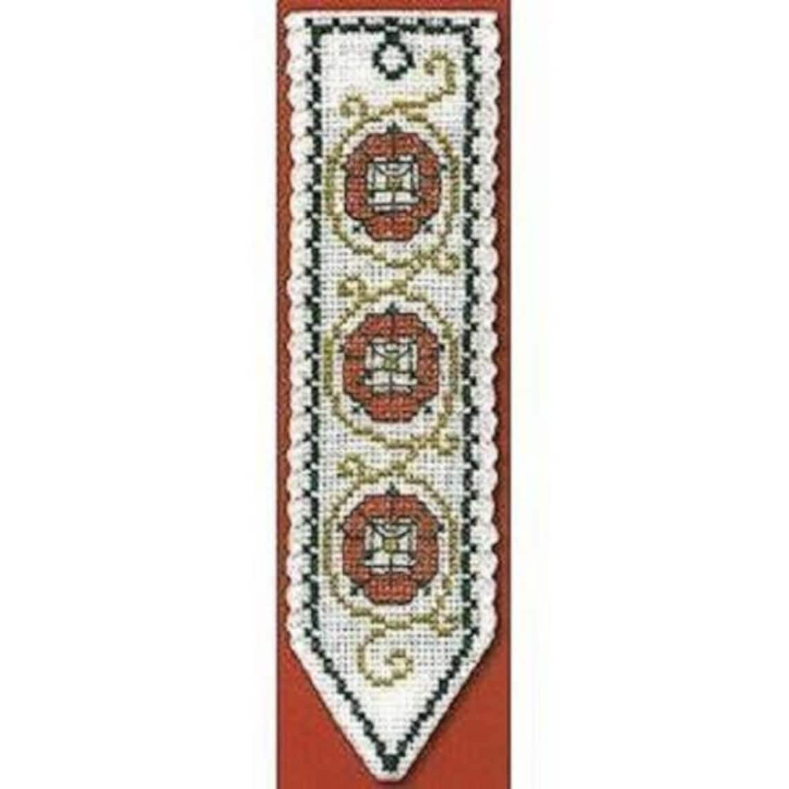 Tudor Rose Bookmark Counted Cross Stitch Kit Textile Heritage | Etsy