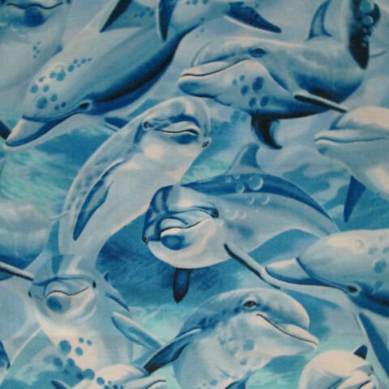 Dolphin Fabric - Etsy