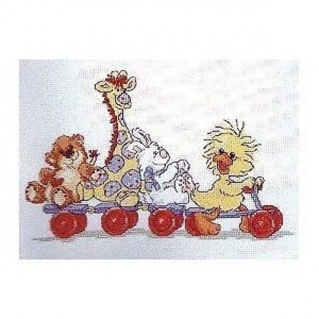 All Aboard Little Suzy's Zoo Cross Stitch Kit DMC (K4903) - Etsy