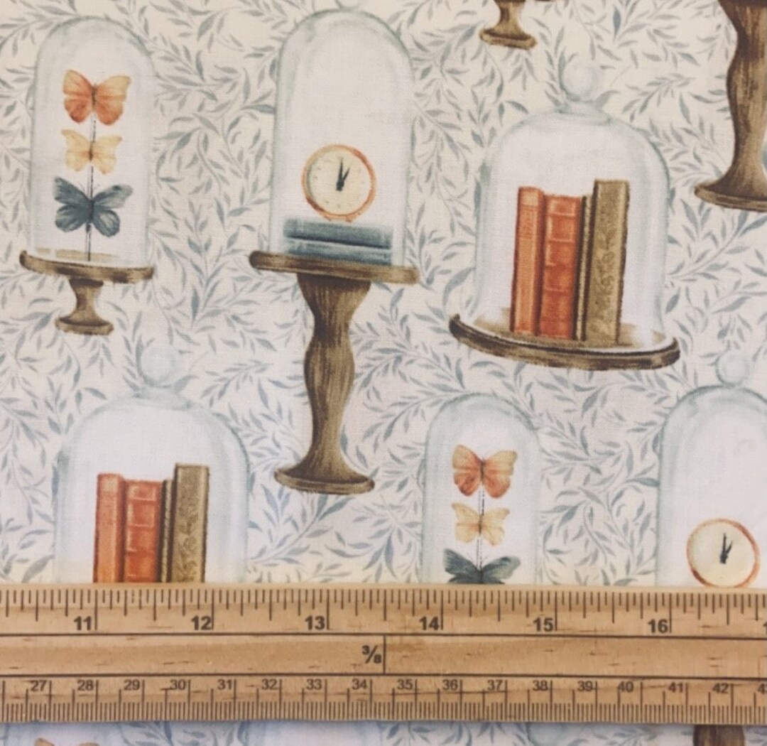 Fat Quarter Display Domes Books and Butterfly's 100% Cotton Fabric - Etsy