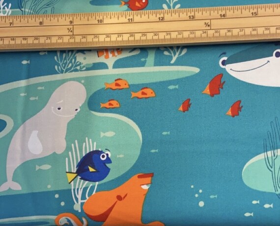 Fat Quarter Finding Dory Deep Sea Destiny Hank Nemo 100% | Etsy