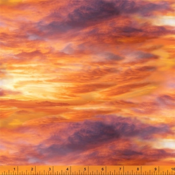 Sunset Fabric - Etsy