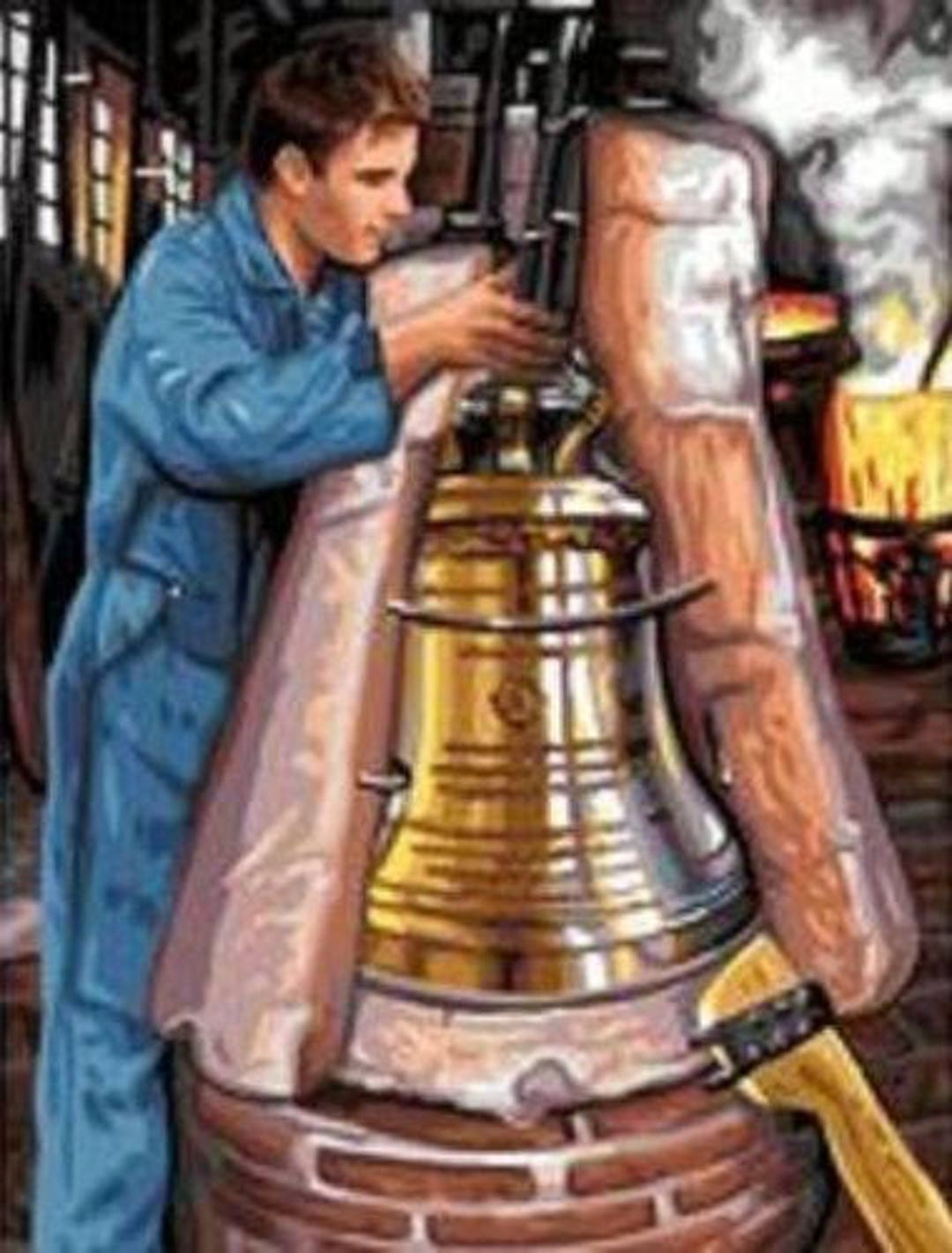 Bell Foundry Bell Maker Tapestry Canvas Royal Paris - Etsy