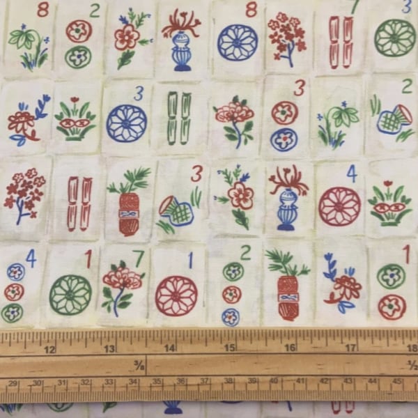 Mahjong Fabric - Etsy