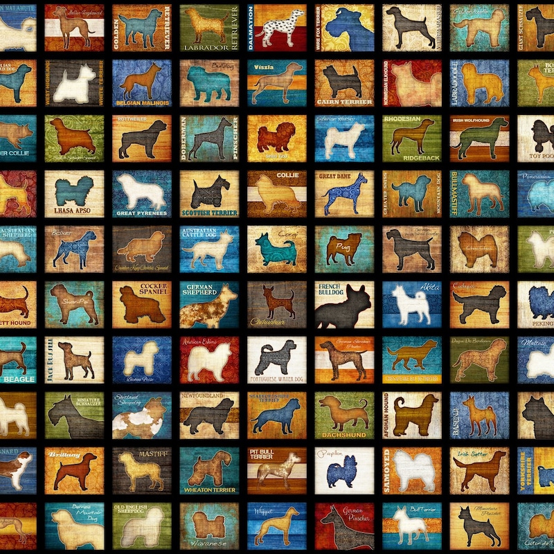 Dog Fabric Panels - Etsy