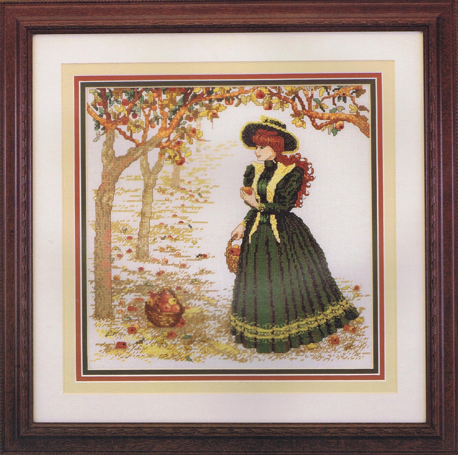 Fall Maiden Cross Stitch Chart and Pattern by Cross My Heart - Etsy