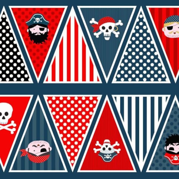 Pirate Bunting - Etsy UK