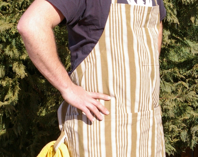 Big Man Green Striped BBQ Apron-size 2XL to 4XL - Etsy