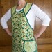 Avocado New Retro Apron Green Retro Style Apron Kitchen Apron With ...