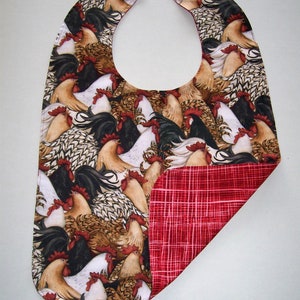 Reversible Adult Bib: Small Size, Assorted Prints, Dignity Mealtime Bib ...