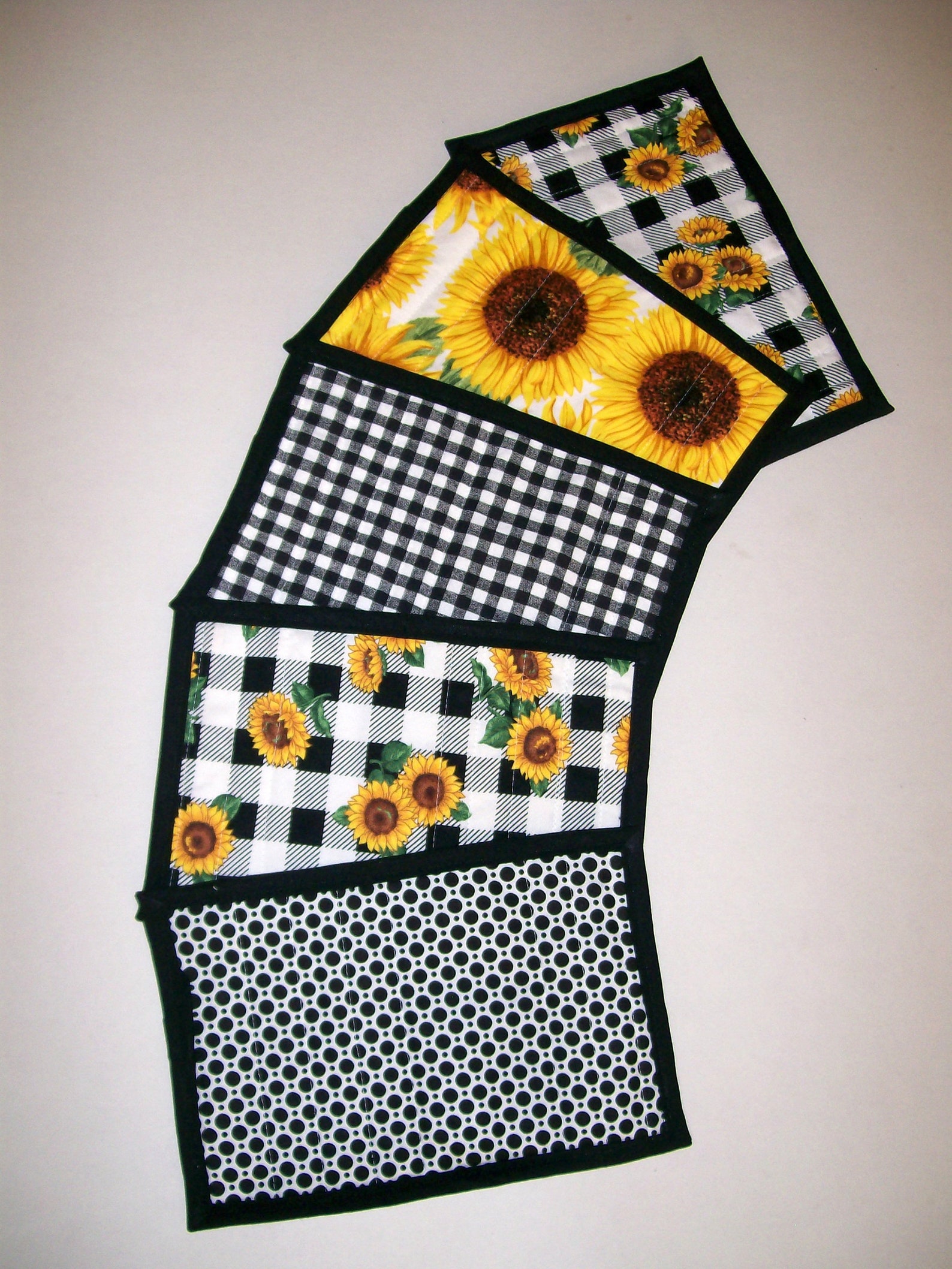 Sunflower Mug Rugs Set of 2 Sunflowers and Birds Mug Rugs - Etsy
