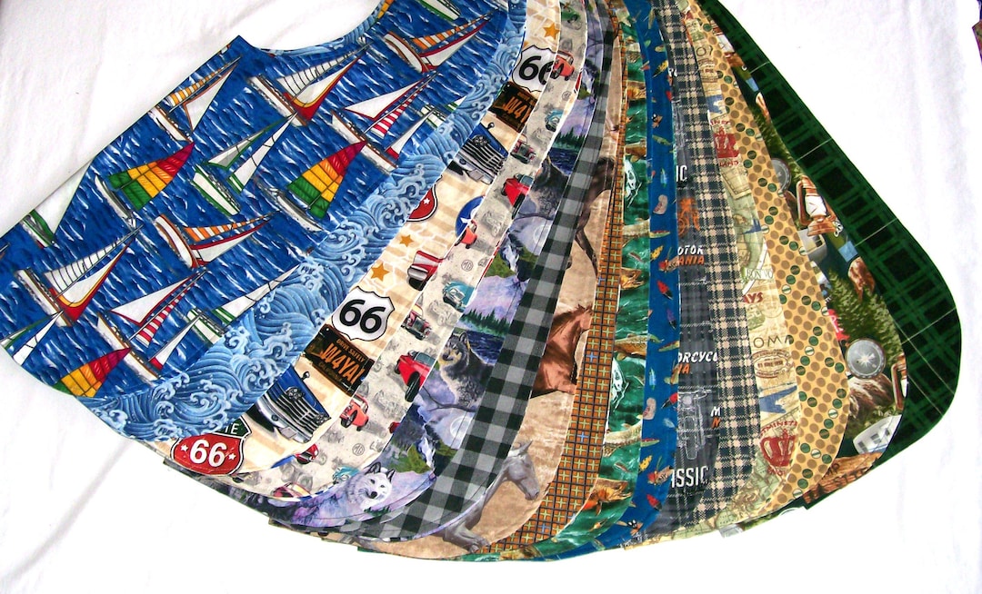 Adult Bibs Regular Size - Reversible - Senior Care Bibs - Special Needs ...