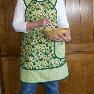 Avocado New Retro Apron Green Retro Style Apron Kitchen Apron With ...