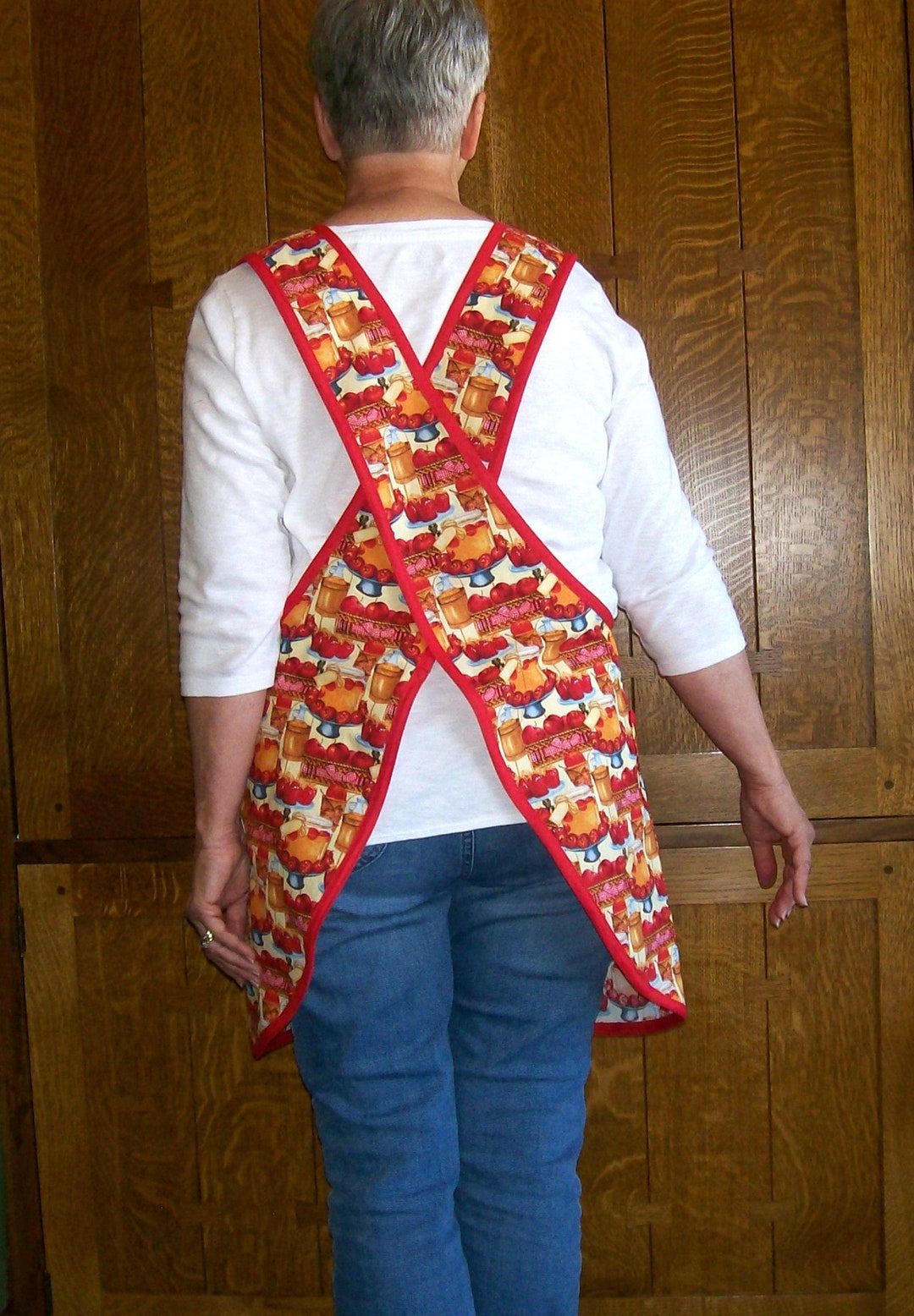 Apple Crossback Apron Criss Cross Apron With Pockets Apple Crossover ...
