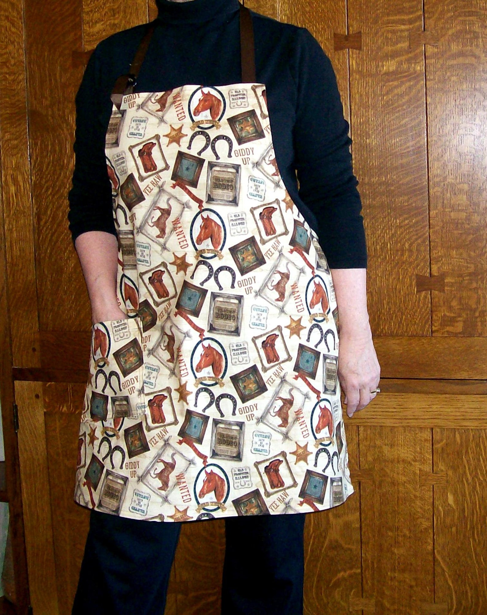 Old West Youth Apron Western Boy Butcher Apron Size 12 to - Etsy