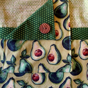 Avocado Half Apron - Waist Apron With Avocados - One Size Fits Most - Etsy