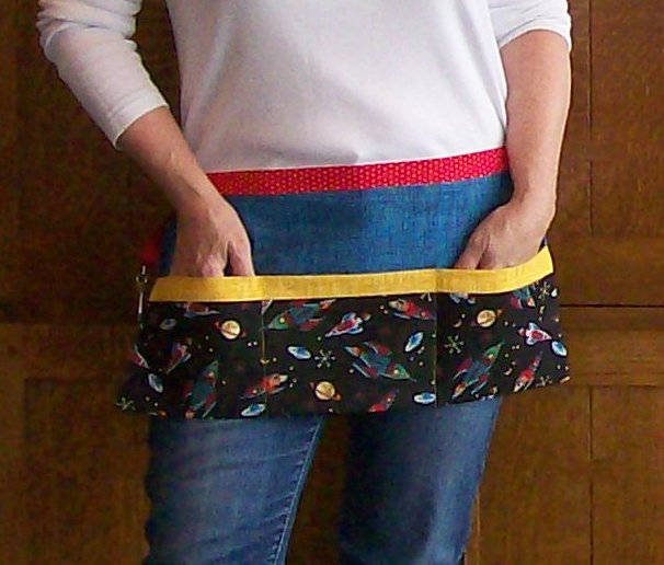 Rocket Ship Teacher Apron - Tool Belt Apron - Space Ships Utility - One ...