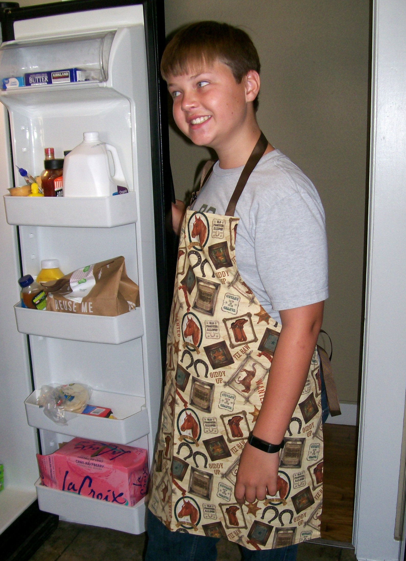 Old West Youth Apron Western Boy Butcher Apron Size 12 to - Etsy