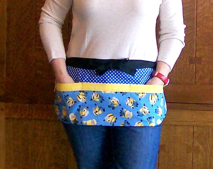 Minion Tool Belt Apron - Waitress Apron - Teacher Apron - Vendor Apron ...