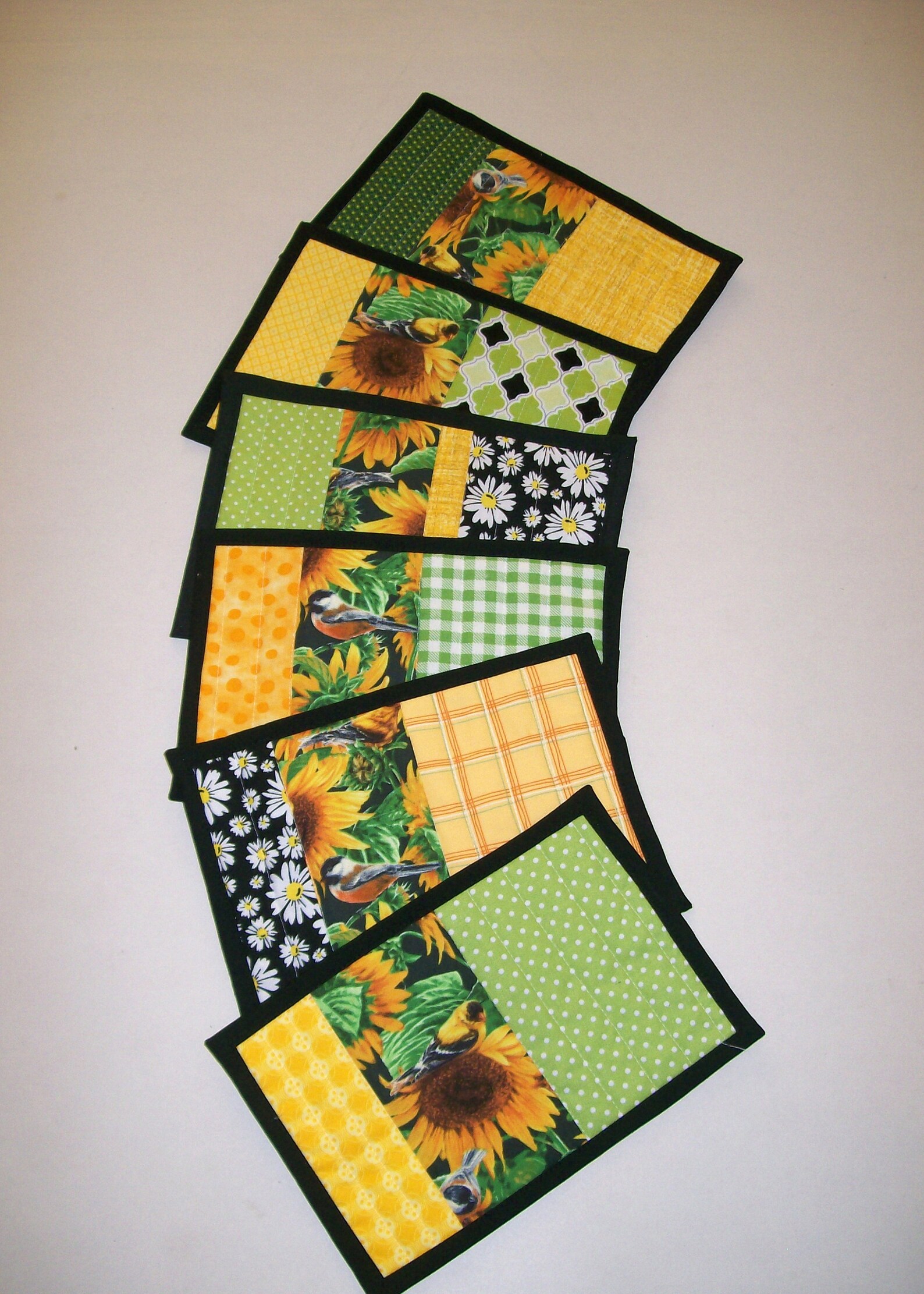 Sunflower Mug Rugs Set of 2 Sunflowers and Birds Mug Rugs - Etsy