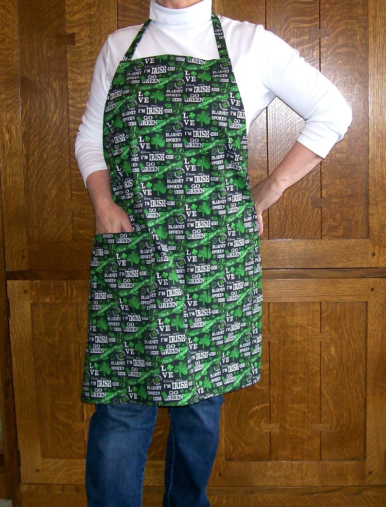 Blarney Butcher Apron - St Patrick's Day Unisex Apron - Irish Apron ...