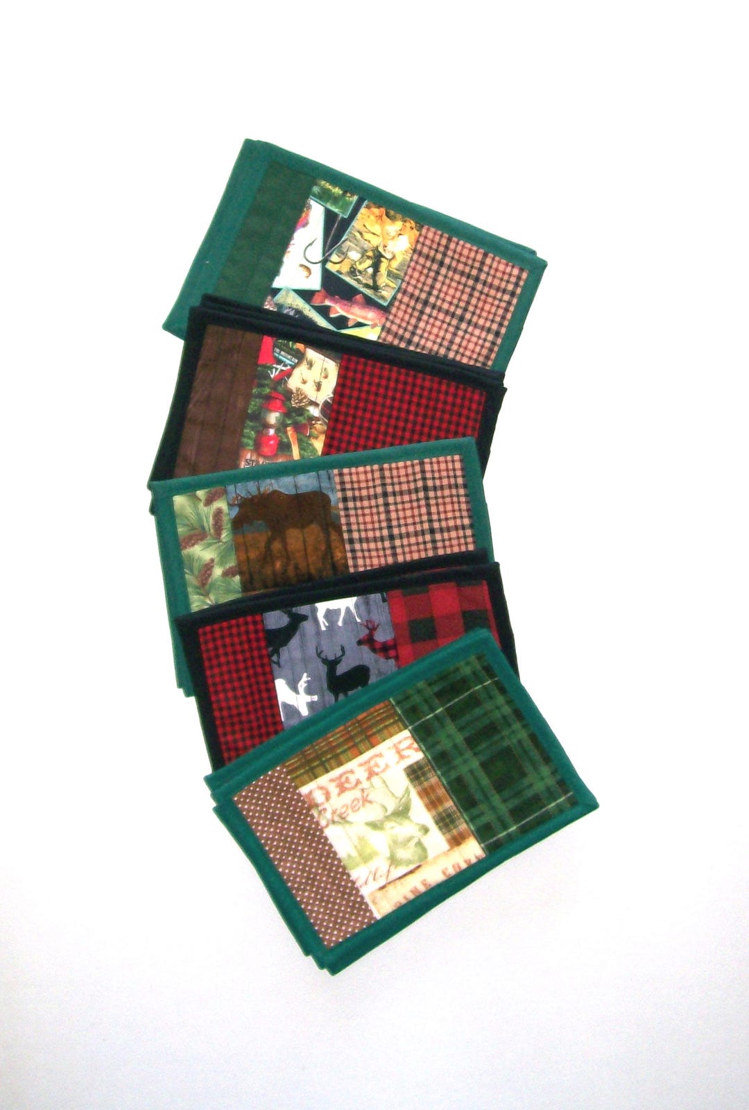 Rustic Quilted Mug Rug Set – Cabin Lodge Decor - Etsy