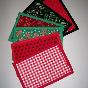 Choice of Christmas Mug Rugs Holiday Quilted Mug Rugs - Etsy