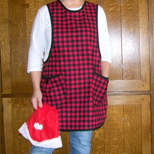 Buffalo Check Crossback Apron - Criss Cross Red and Black Apron ...