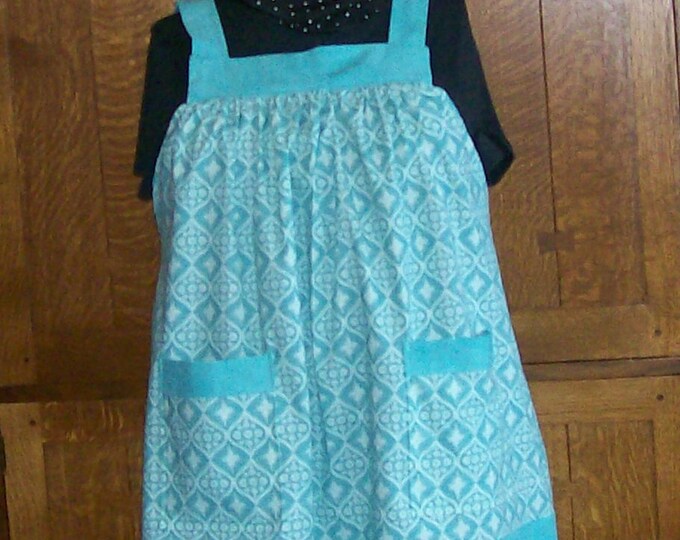 Aqua No Tie Smock Plus - Plus Size Kitchen Smock Size 3-4XL - Etsy
