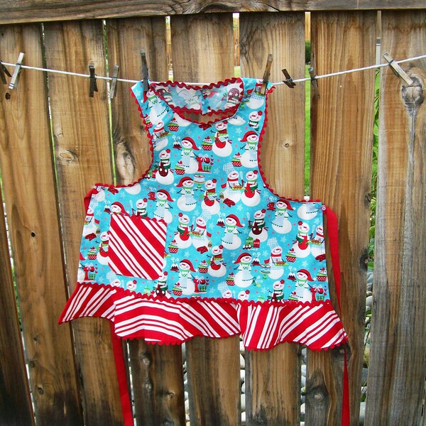 Snowman Apron - Etsy