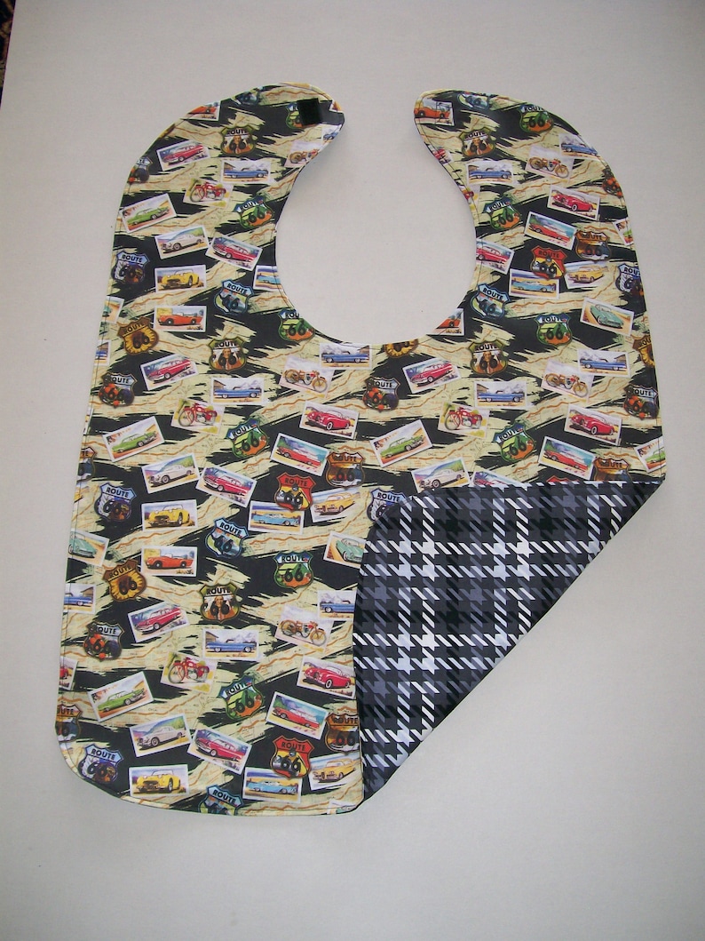 Adult Bibs Reversible Cotton Bibs Senior Care Bibs - Etsy