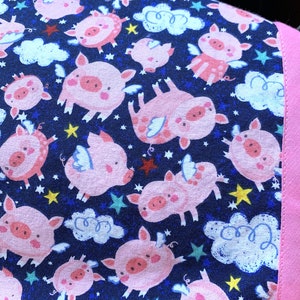 Cobbler Apron When Pigs Fly Pink and Blue Cobbler Style Apron Teacher ...