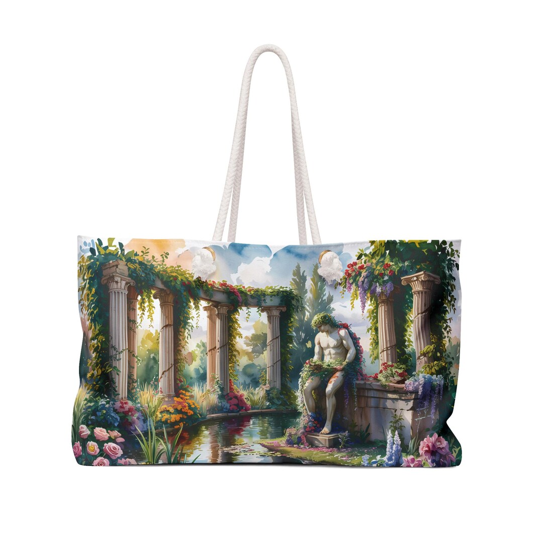Floral Garden Weekender Bag: Eden Escape Travel Tote - Etsy