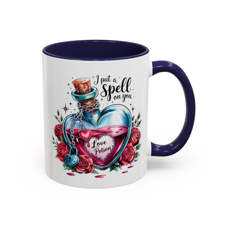 Love Potion Coffee Mug, I Put a Spell on You, Valentine's Day Accent ...