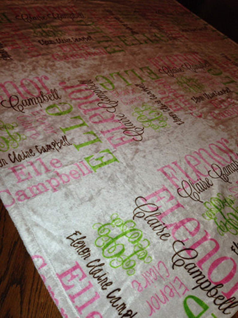 LARGE or EXTRA Large Personalized Blanket, Custom Design Blanket, 50x60 ...